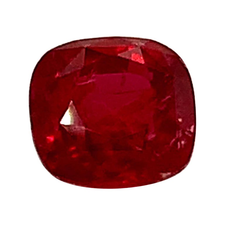 Unheated 3.53 Carat “Pigeon’s Blood” Ruby, Unset Loose Gemstone, GIA ...