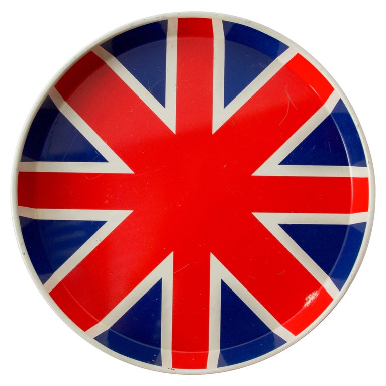 UNION JACK Flag Metal Service Tray made in England Reginald Corfield ...