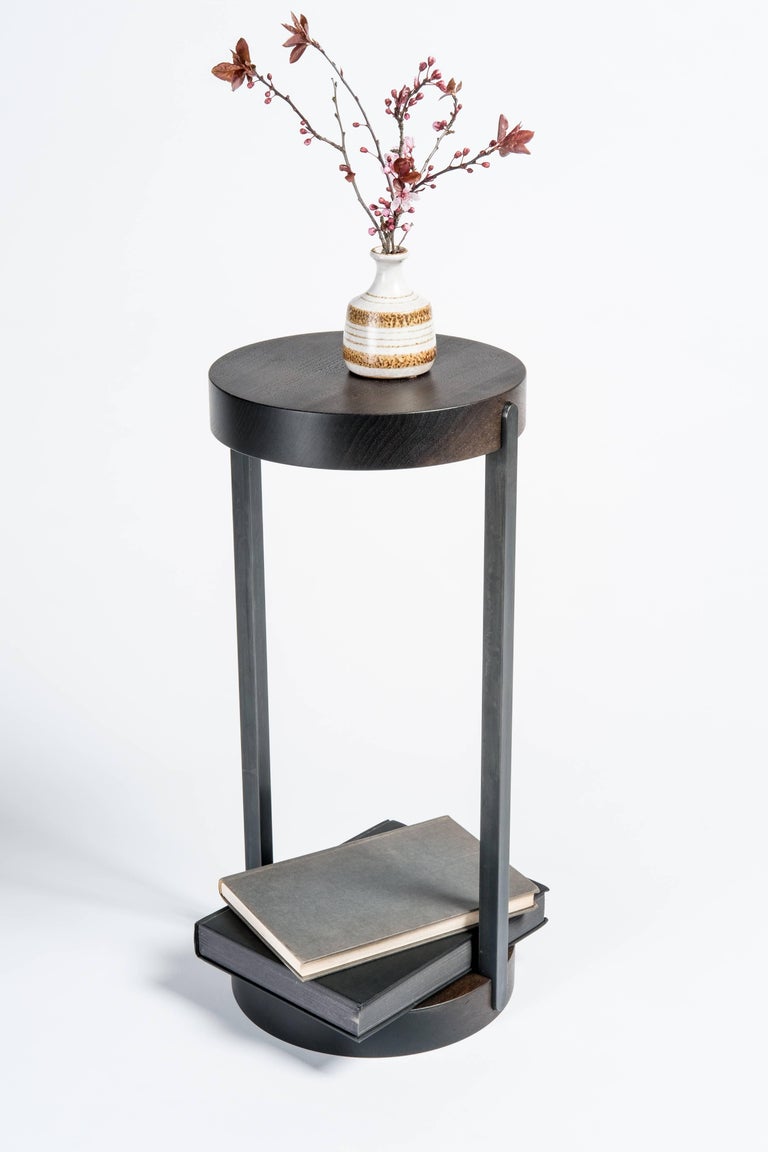 Union Mini Side Table Stand by Tretiak Works, Contemporary Oxidized ...