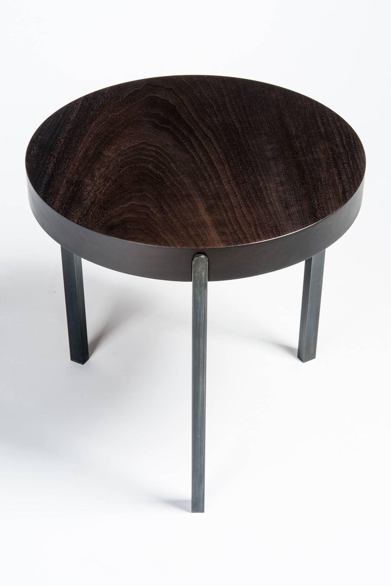 Union Side Table Sm by Tretiak Works, Contemporary Handcrafted Oxidized ...