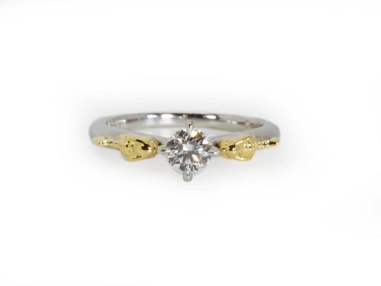 Unique 18k Pikachu Inspired Ring with 0.26 ct Natural Diamonds- GIA ...