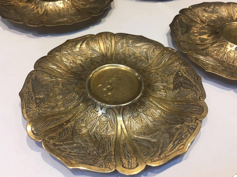 Unique 19th Century Japanese Cups with Tughra Sultan Mark Silver ...