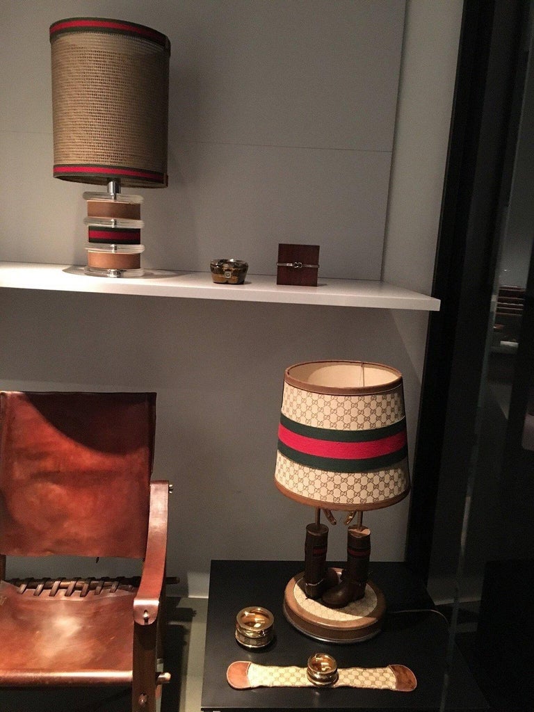 Unique and Exclusive Gucci Table Lamp, Italy, 1970s For Sale at 1stDibs