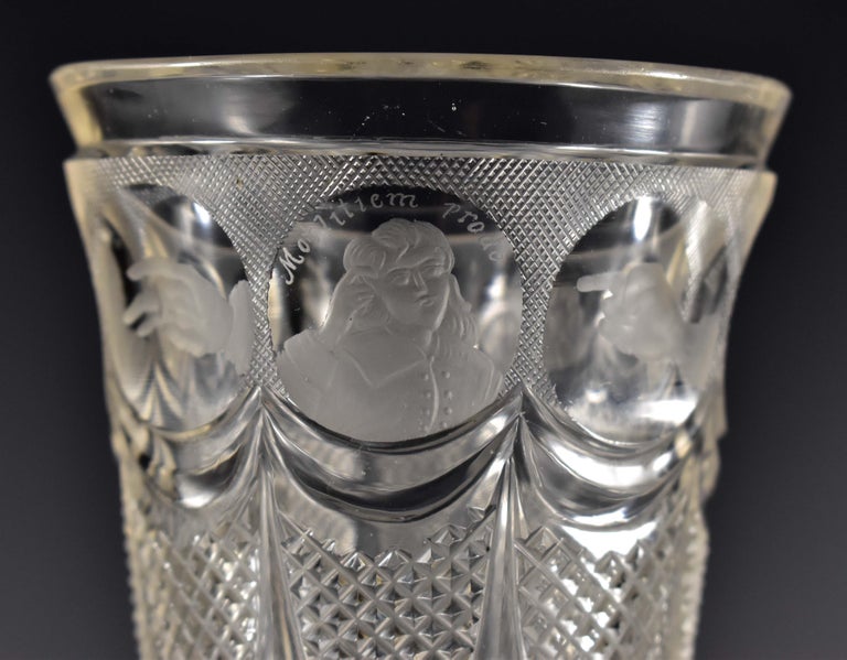 Unique Antique Masonic Goblet - Secret Sign Language - 19th century For ...