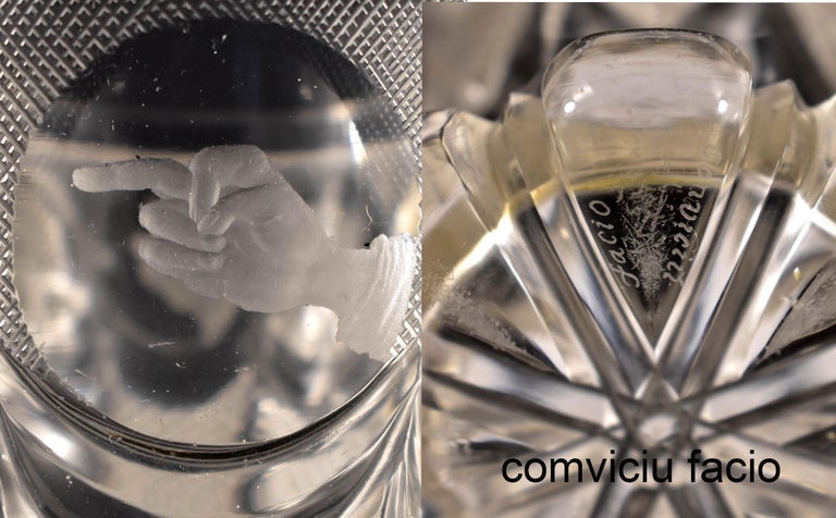 Unique Antique Masonic Goblet - Secret Sign Language - 19th century For ...