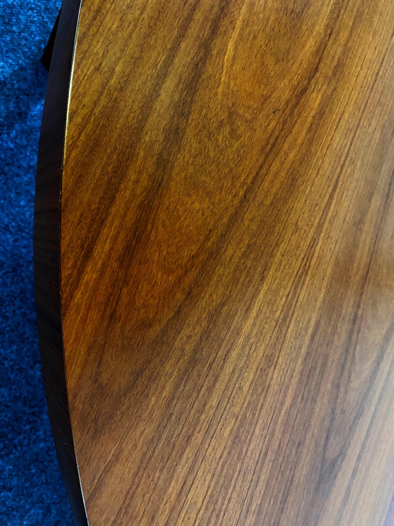 Unique Bespoke American Walnut Round Coffee Table with Round Cutouts ...