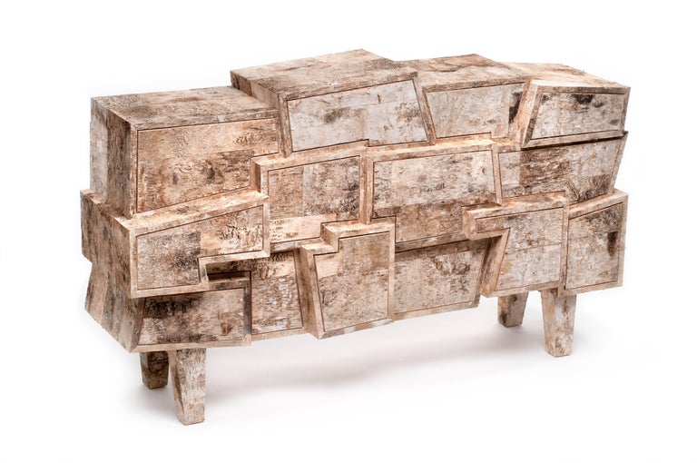 Unique Birchwood Chest of Drawers, Werner Neumann For Sale at 1stDibs