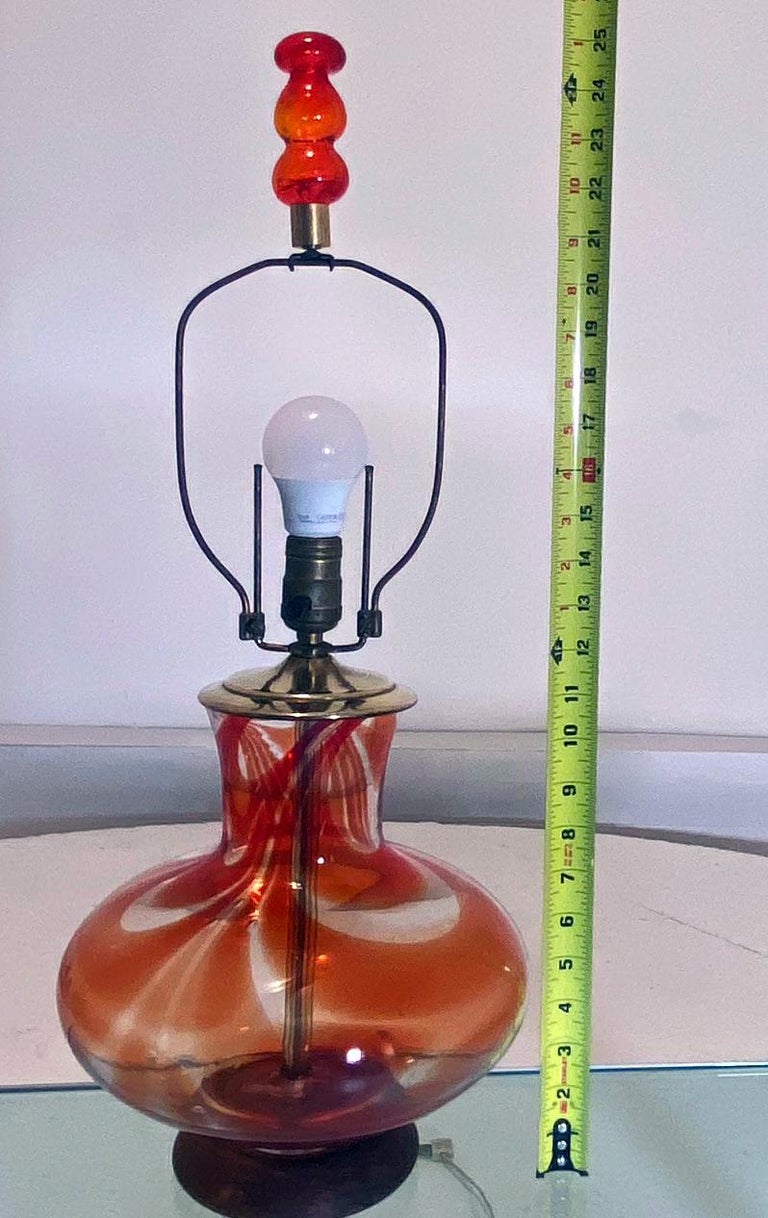 Unique Blenko Lamp 1972 Charisma Line For Sale at 1stDibs