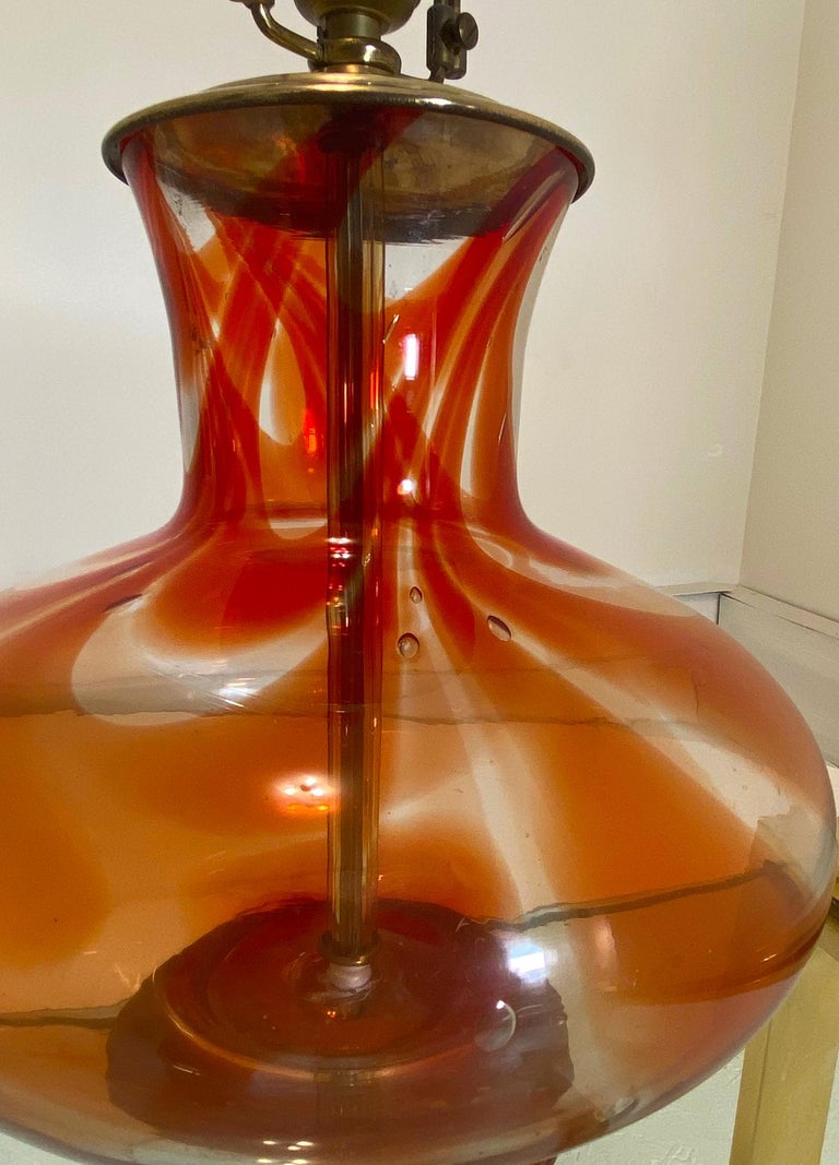 Unique Blenko Lamp 1972 Charisma Line For Sale at 1stDibs