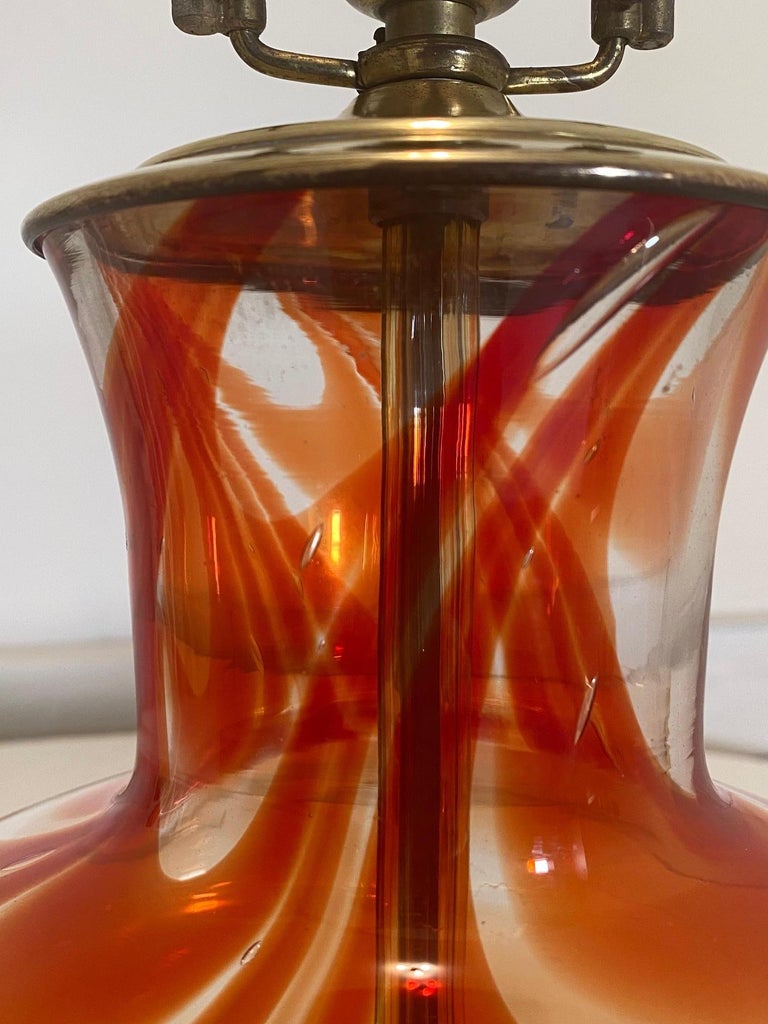 Unique Blenko Lamp 1972 Charisma Line For Sale at 1stDibs
