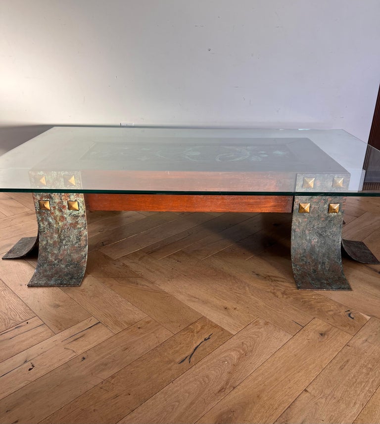 Unique Brazilian Brutalist Mid-Century Coffee Table, Late 1960s For ...