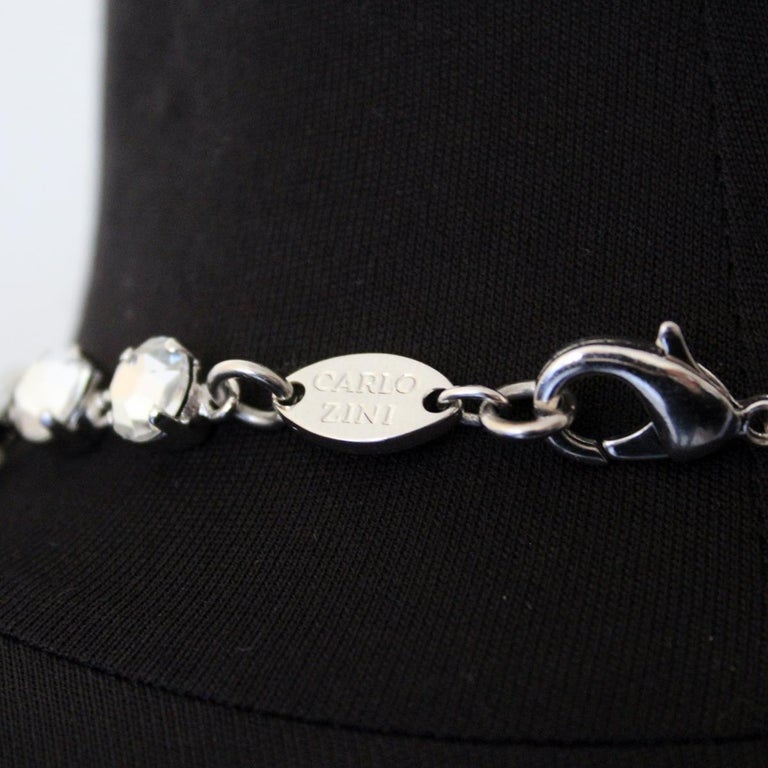 Unique Carlo Zini Crystal Collier For Sale at 1stDibs