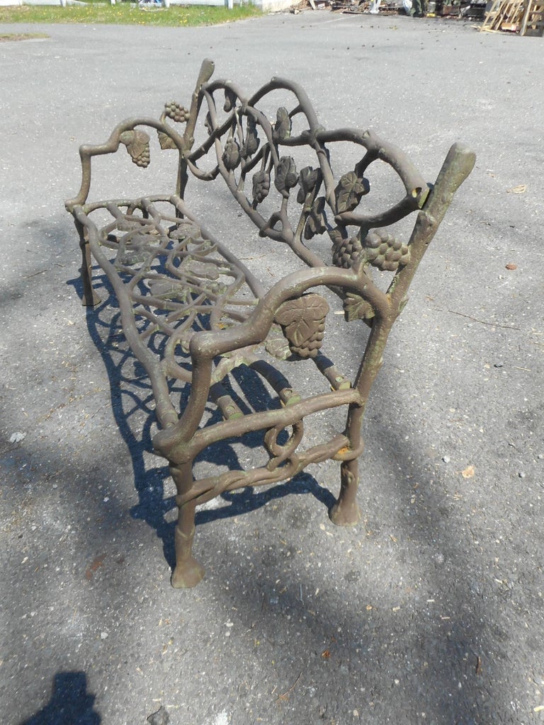 Unique Cast Iron Decorative Bench at 1stDibs