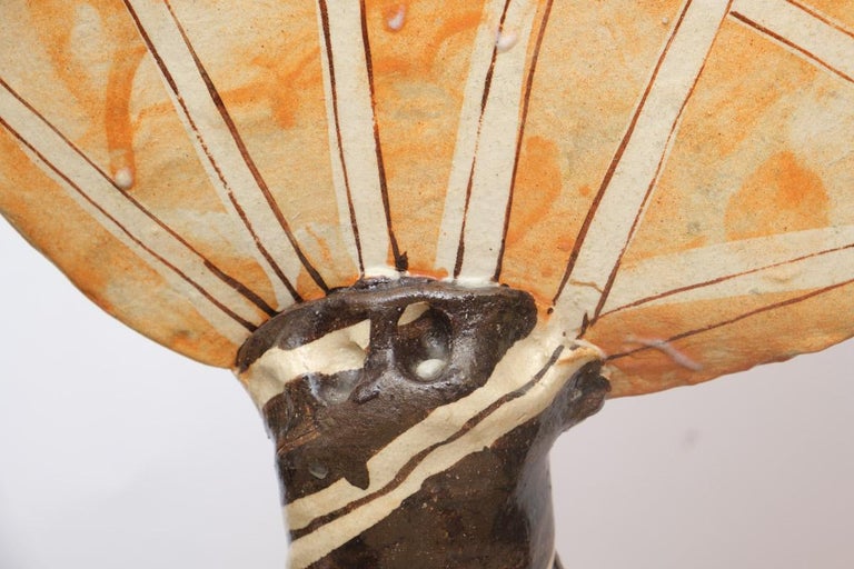 Unique and Large Japanese Oribe-ware Chair by Suzuki Gorô For Sale at ...