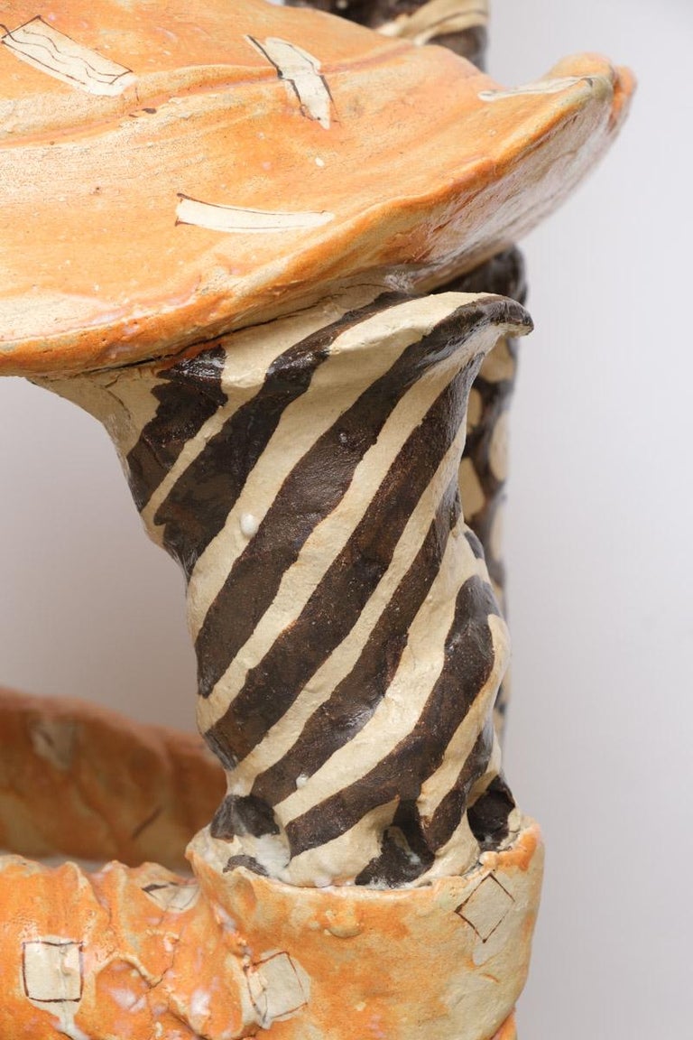 Unique and Large Japanese Oribe-ware Chair by Suzuki Gorô For Sale at ...