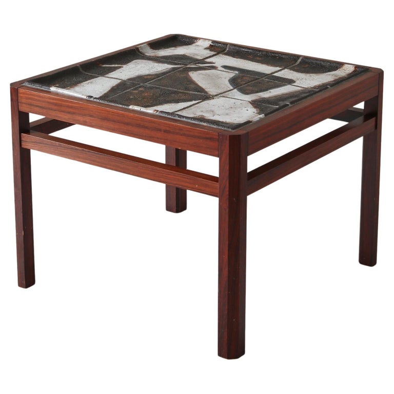 Unique Coffee Table with Ceramic Tiles by Ole Bjørn Krüger, Denmark ...