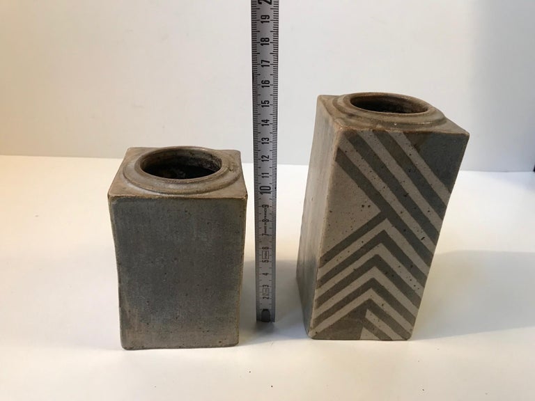Danish Modern Stoneware Vases by Sten Børsting, 1990s, Set of 2 For ...