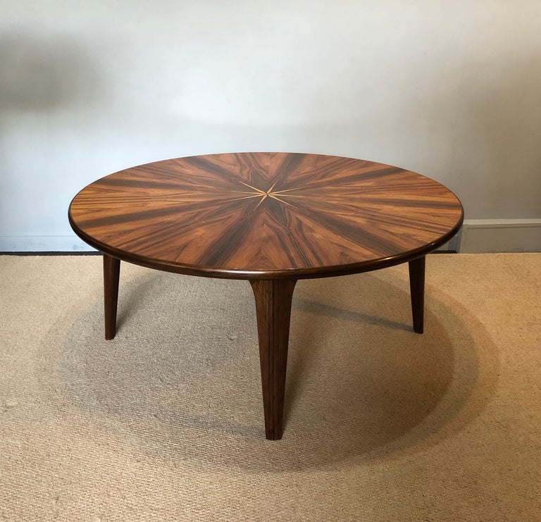 Unique Danish Midcentury Starburst Table at 1stDibs