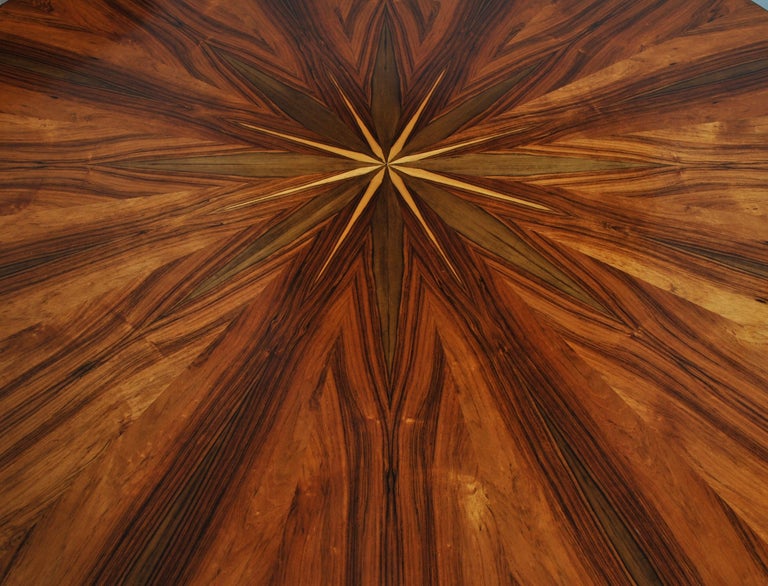 Unique Danish Midcentury Starburst Table at 1stDibs