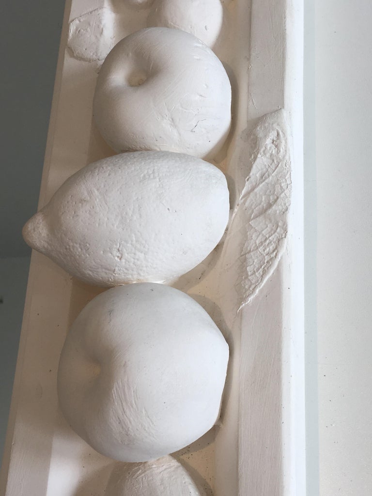 Unique Decorative Plaster Mirror with Fruits Decors, French, circa 1970 ...