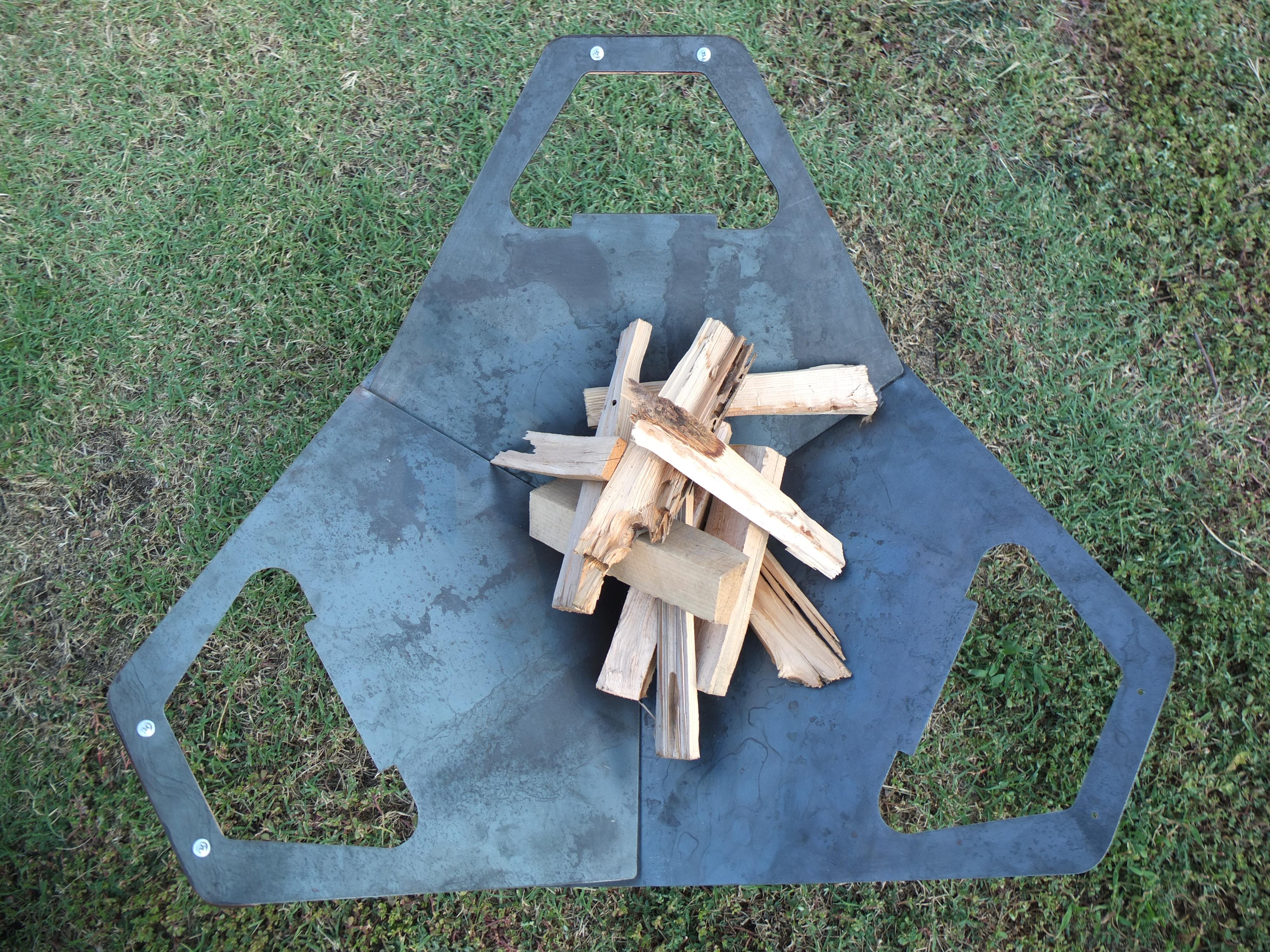 Unique Design of Demountable Fire Pit or BBQ Made of Plasma Cut Steel ...