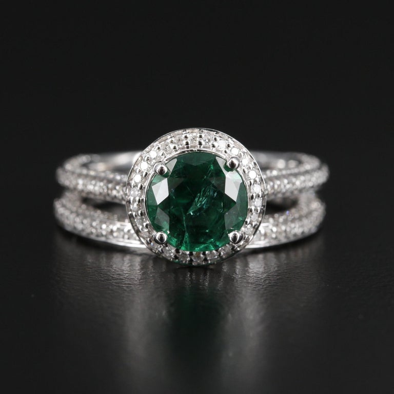 Customizable Unique Emerald Bridal Set, Antique Emerald Bridal Set For ...