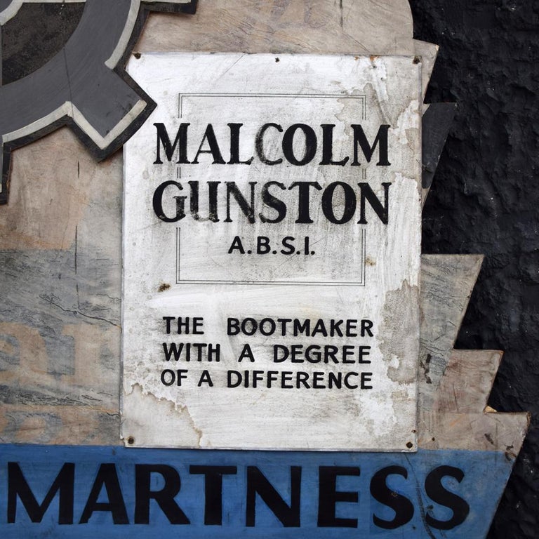 Unique English Folkart Boot Makers Shop Advertising Sign For Sale at ...
