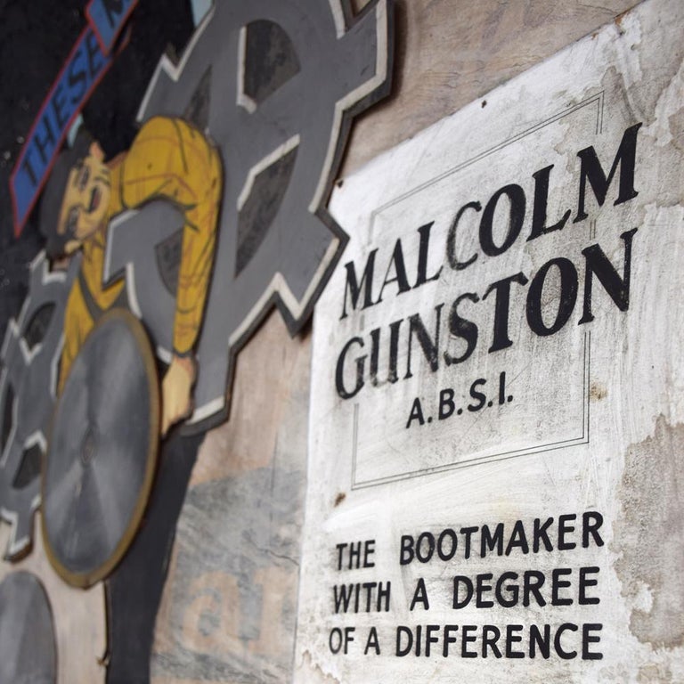 Unique English Folkart Boot Makers Shop Advertising Sign For Sale at ...