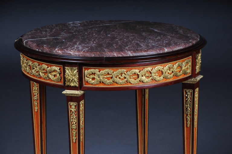 Unique French, Round Table Louis XVI Seize For Sale at 1stDibs