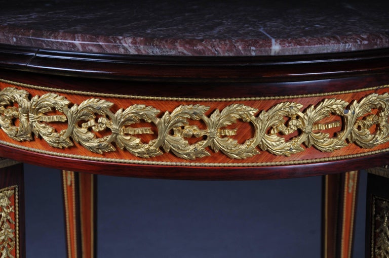 Unique French, Round Table Louis XVI Seize For Sale at 1stDibs