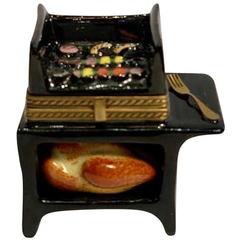 Unique Grill Master Limoges France Hand Painted Barbeque Porcelain ...