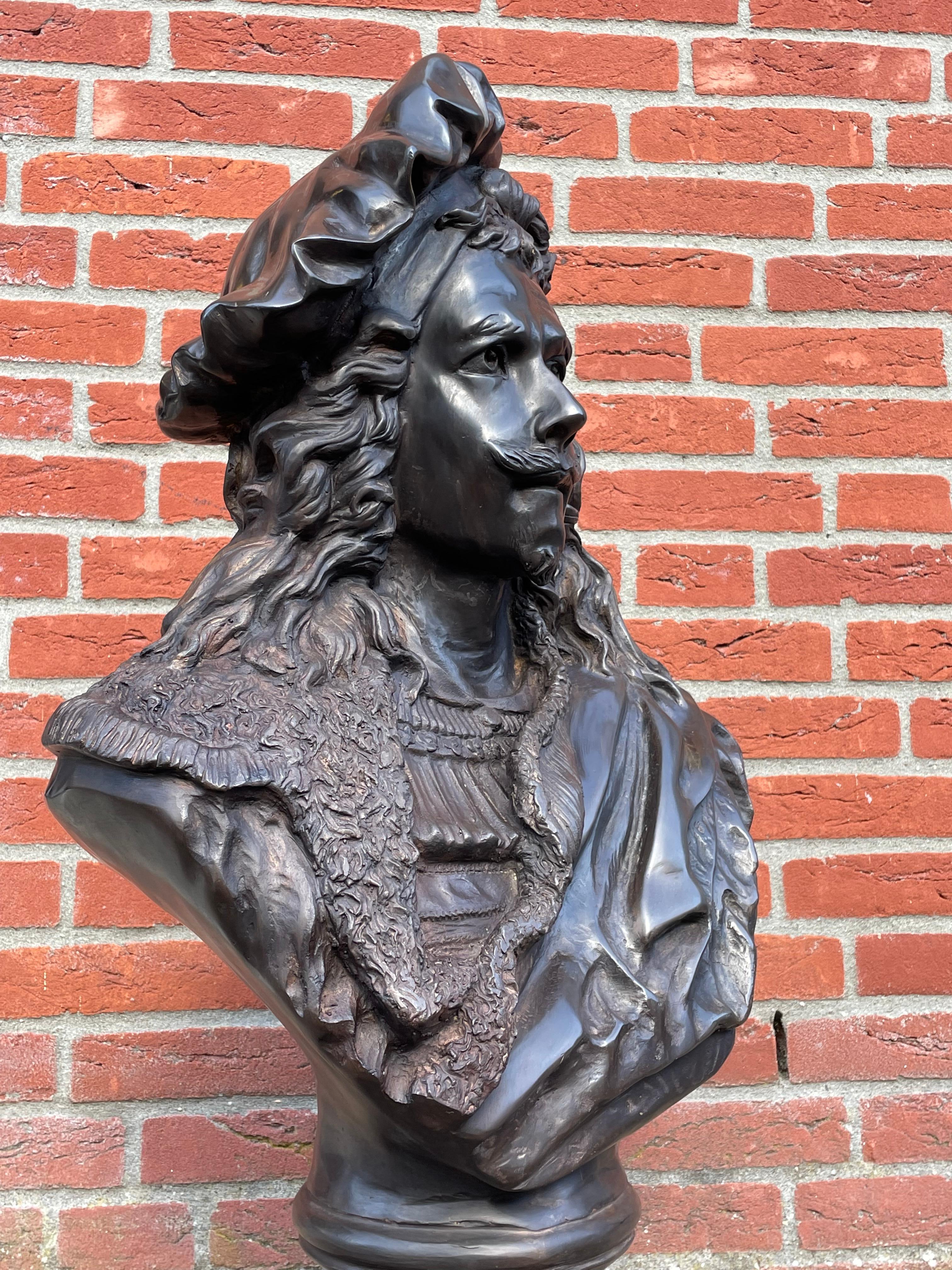 Unique Handcrafted Lifesize Bronze Bust Sculpture of Our Dutch Painter ...