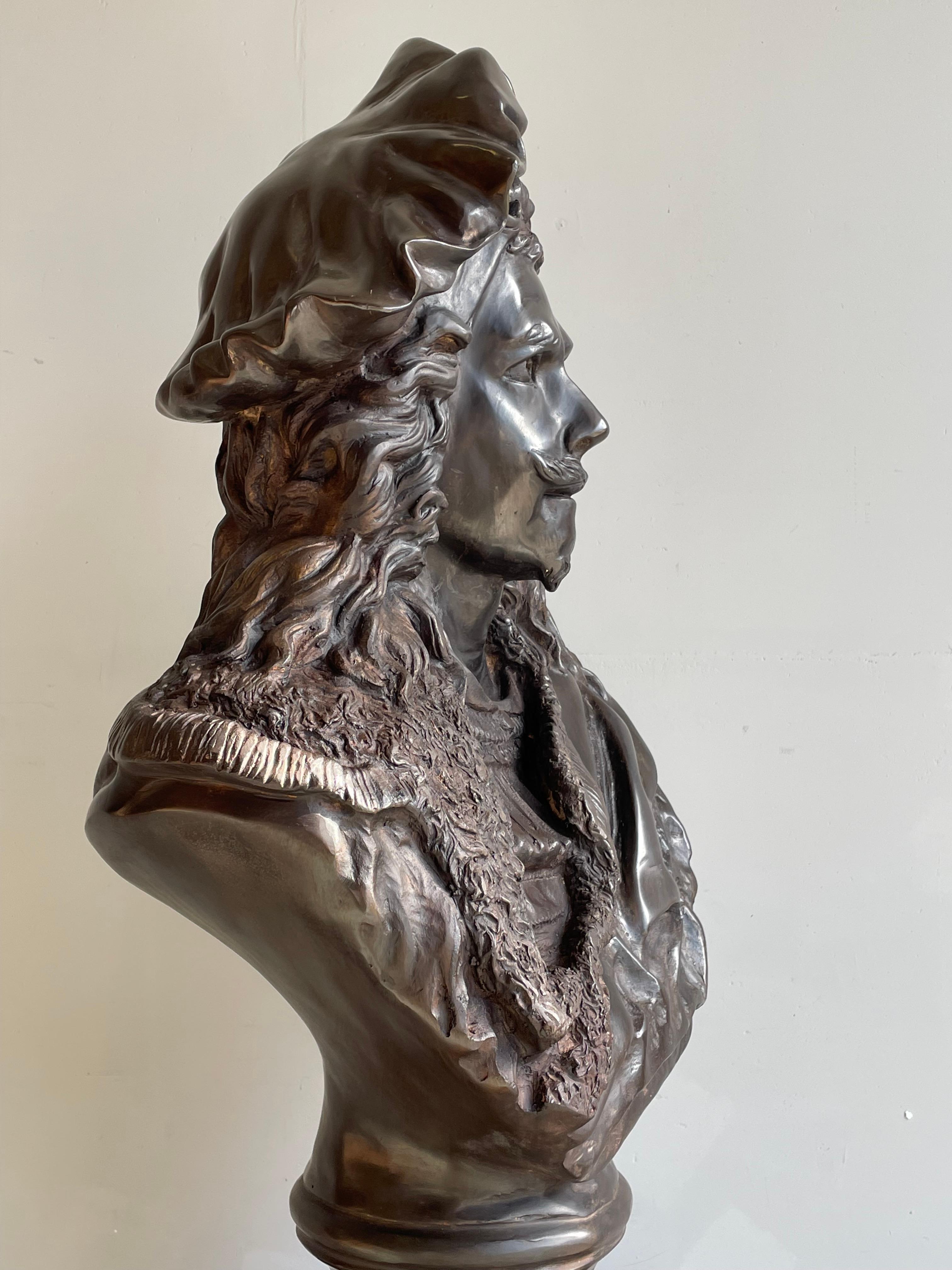 Unique Handcrafted Lifesize Bronze Bust Sculpture of Our Dutch Painter ...