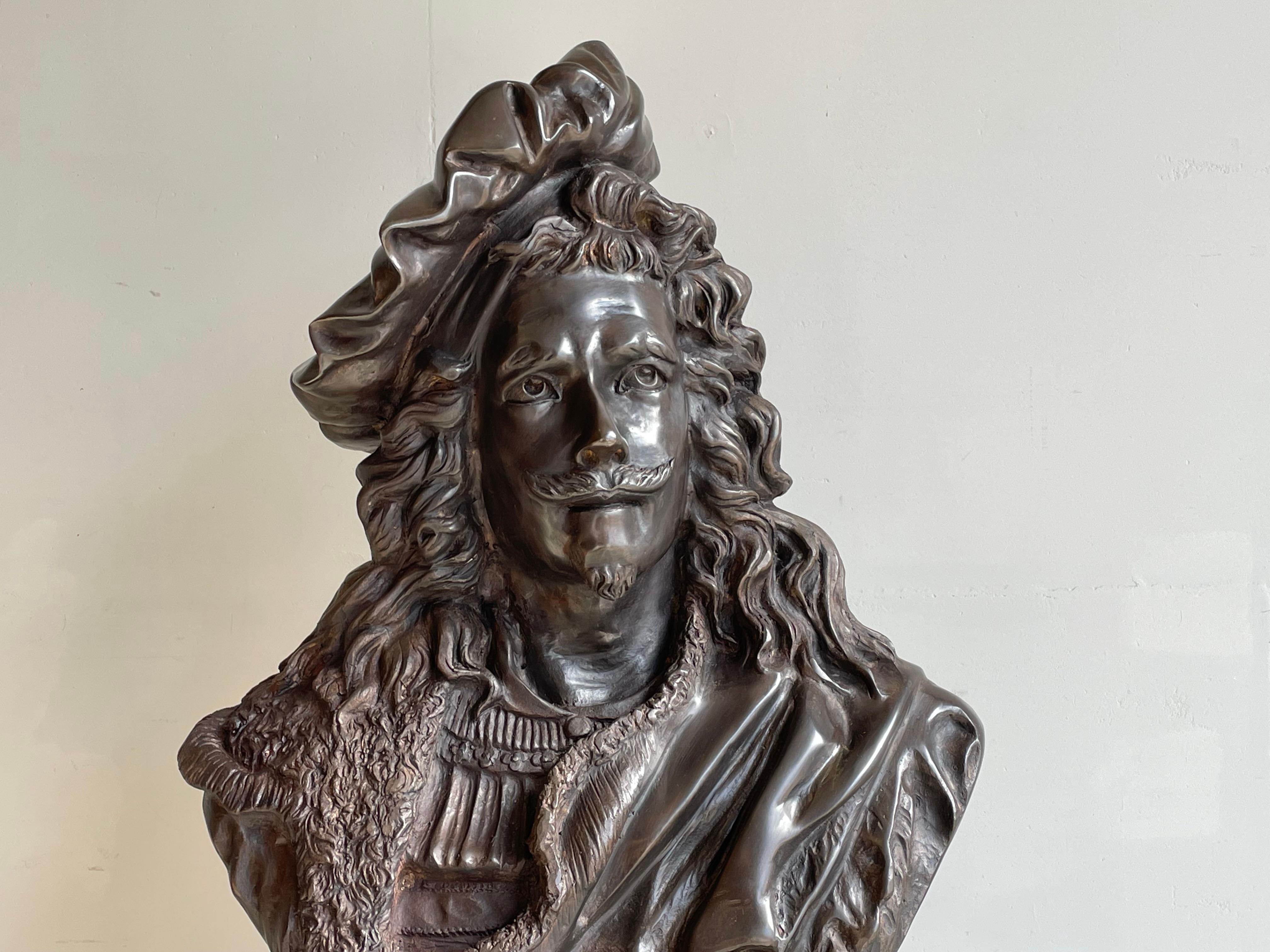 Unique Handcrafted Lifesize Bronze Bust Sculpture of Our Dutch Painter ...