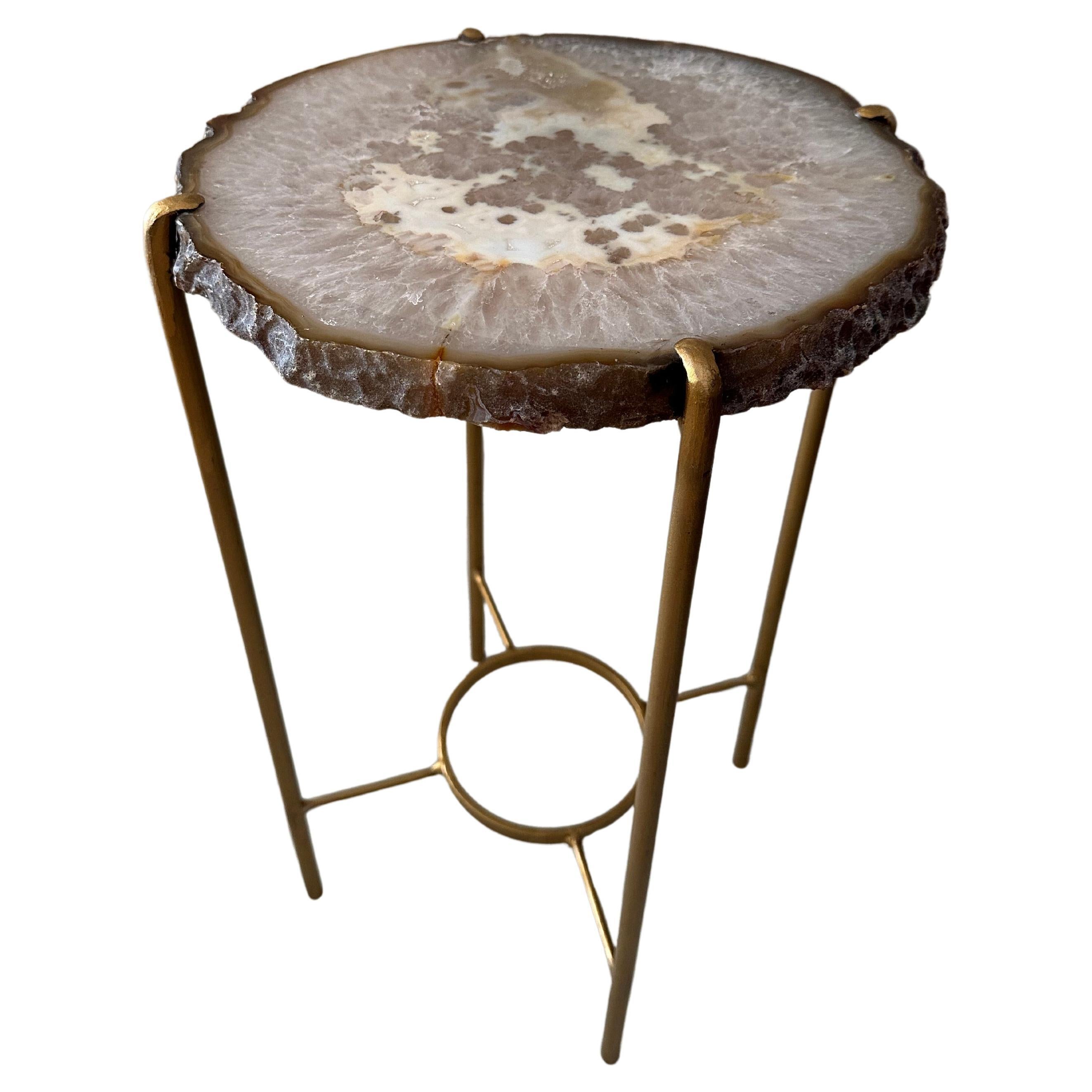 Unusual Modern Handcrafted Geode Drinks Table at 1stDibs