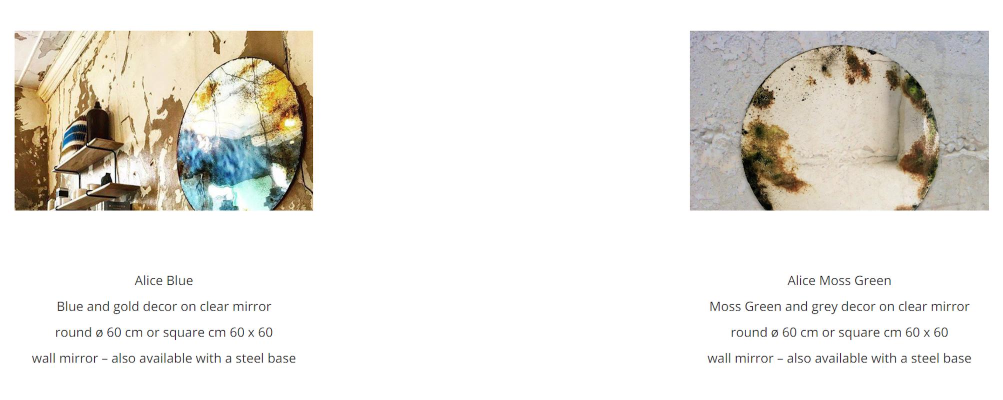 Unique Handmade Grisaille Alice Mirror by Slow Design For Sale at 1stDibs