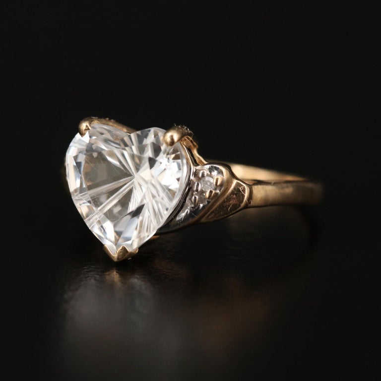 Customizable Unique Heart Cut Diamonds Engagement Ring, Bridal Diamonds ...