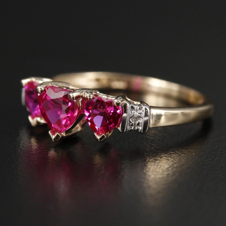 Customizable Unique Heart Shaped Ruby Engagement Ring, Ruby Bridal ...