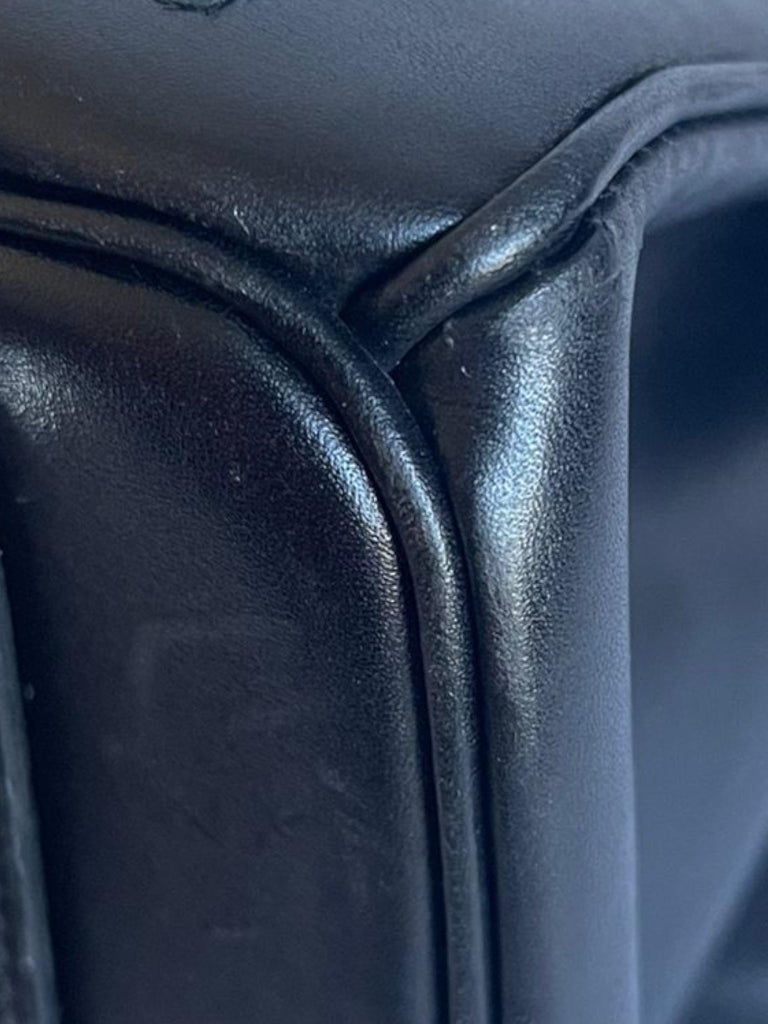 Unique Hermès Birkin 35cm Zebra Black Box Leather Palladium Hardware ...