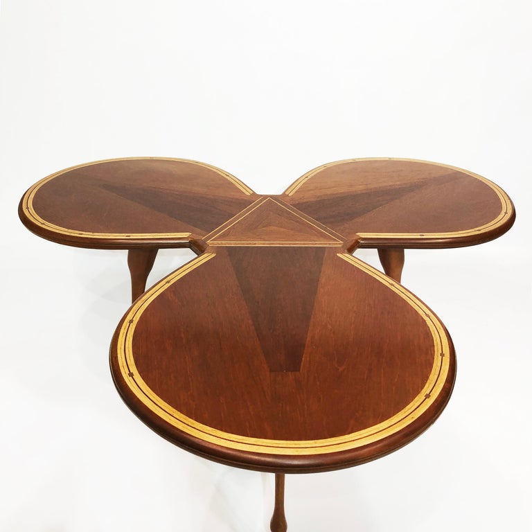 Unique Horse Petal Hoof Tripod Coffee Table Midcentury Antique 50s 60s ...