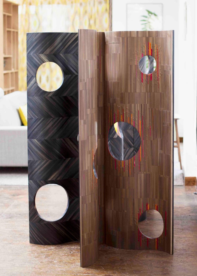 Unique Huge Handmade French Straw Marquetry Screen at 1stDibs