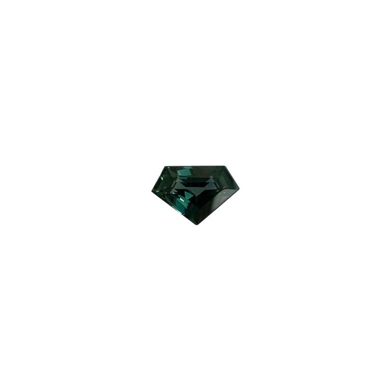 Unique IGI Certified 0.74ct Green Blue Sapphire Untreated Fancy ...