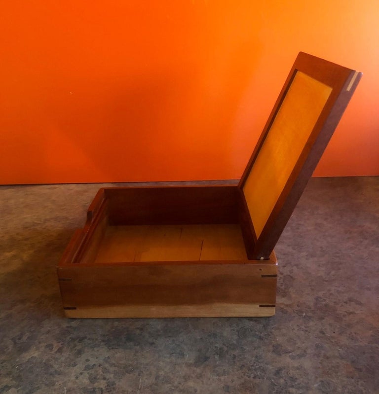 Unique Inlaid Marquetry Mixed Wood Box For Sale at 1stDibs | inlaid ...
