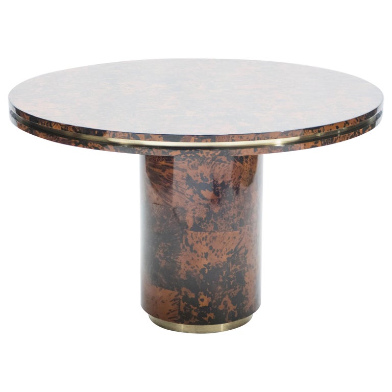Unique Italian Dining Table Brass Tortoise Shells by Ottini Milano ...