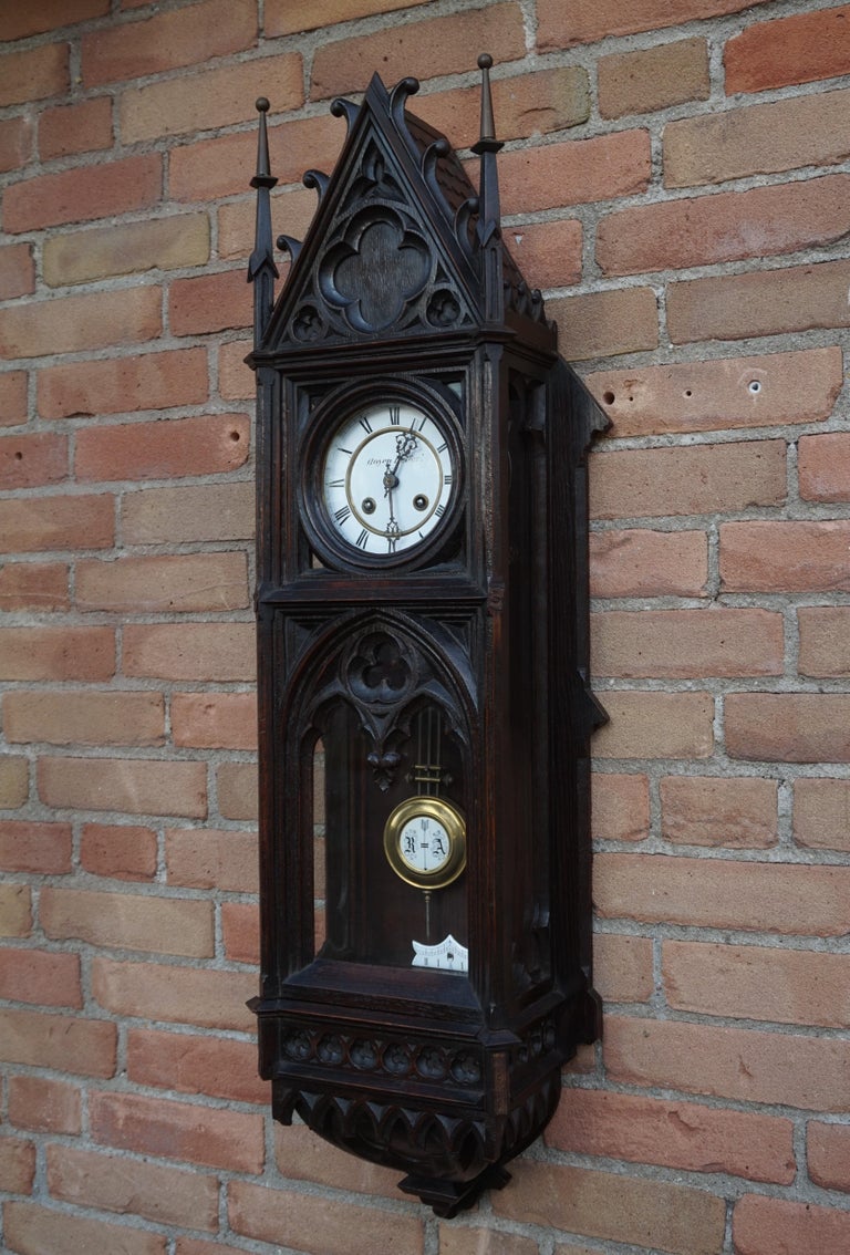 Unique, Large and Hand Carved Early 20th Century Gothic Revival Wall ...