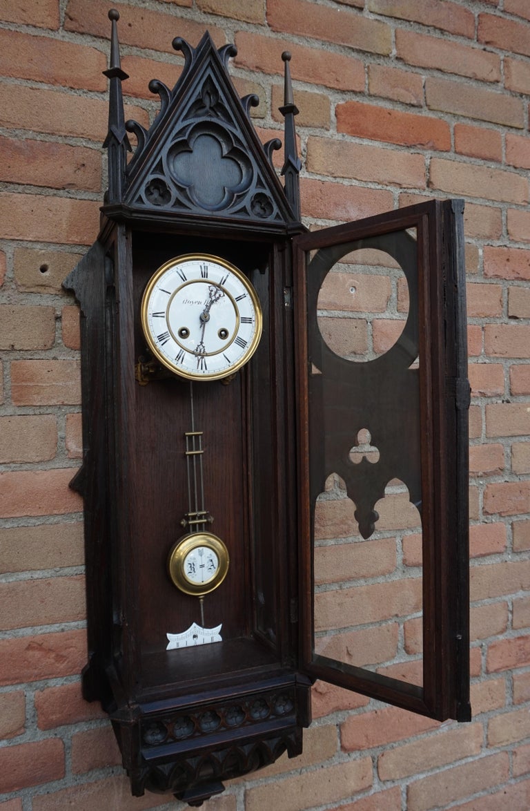 Unique, Large and Hand Carved Early 20th Century Gothic Revival Wall ...