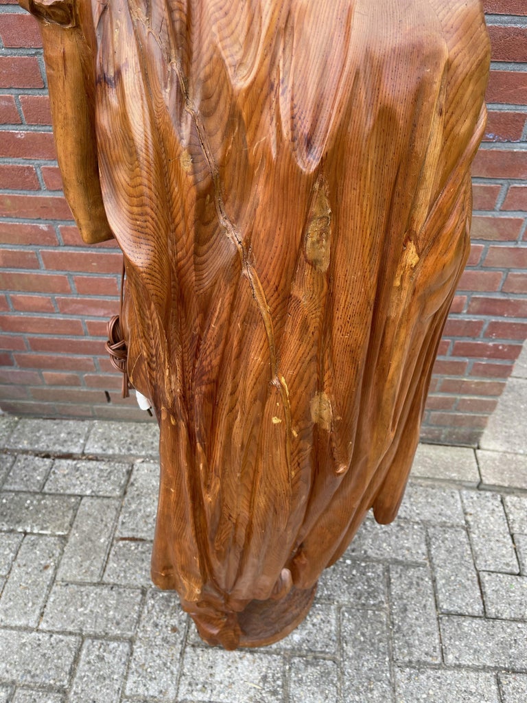 Unique and Large Hand Carved Sculpture / Mephisto Floor Lamp / Faust ...