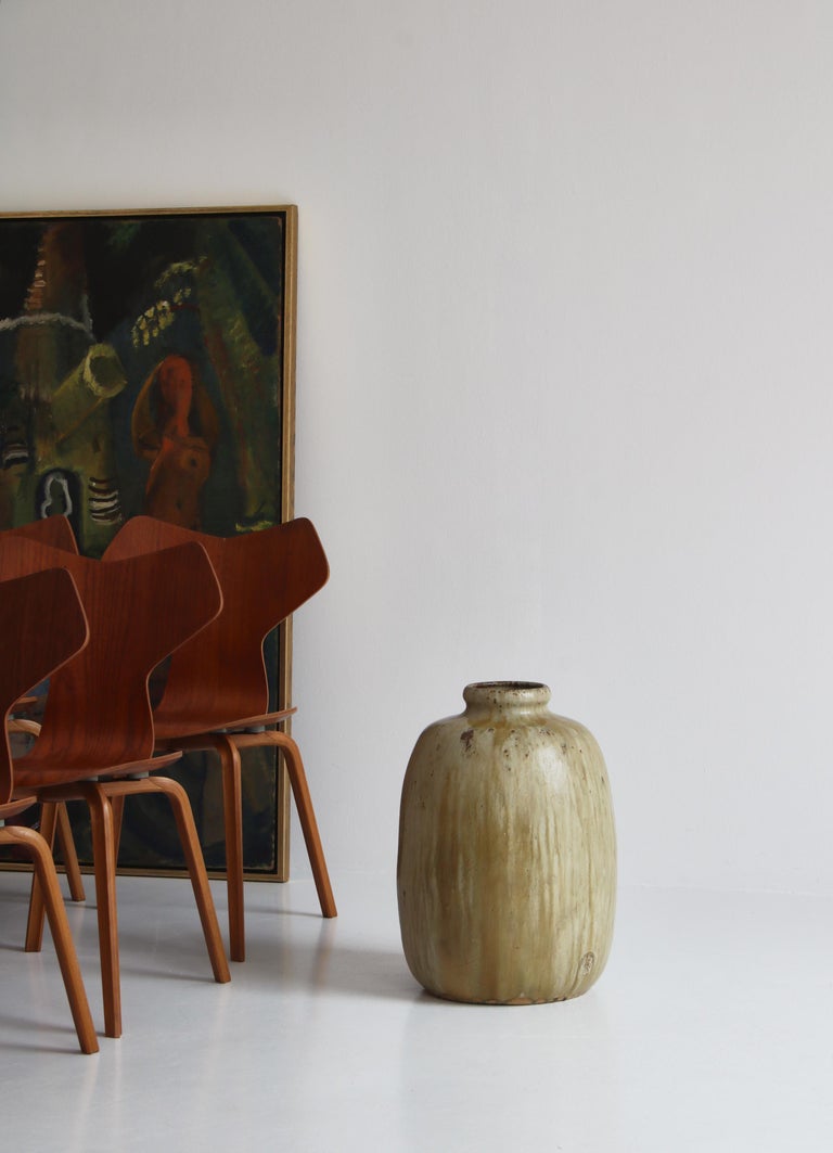 Unique Large Stoneware Floor Vase by Jens Andreasen Own Studio, Denmark ...
