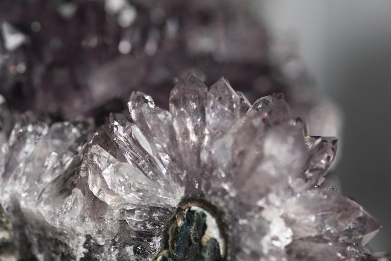 Long Pointed Amethyst and White Quartz Formation at 1stDibs