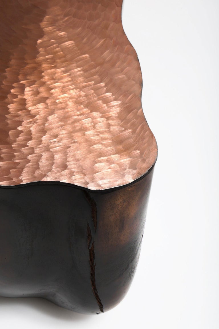Unique Long Duramen Copper Top Sculpture by Jules Lobgeois For Sale at ...